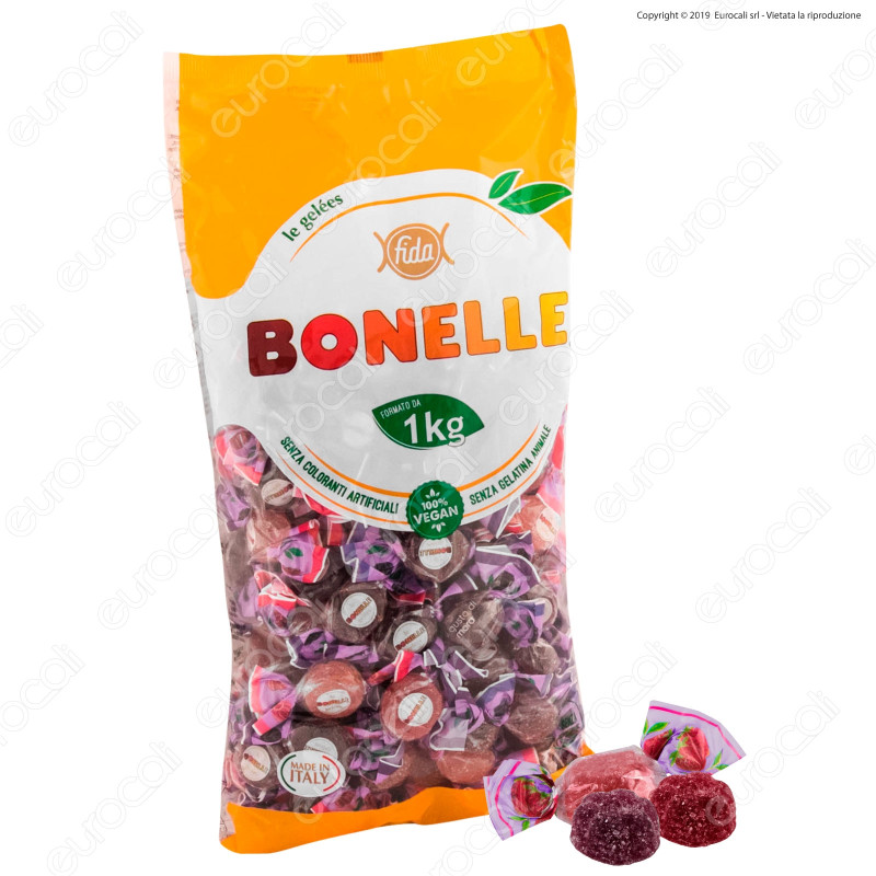Caramelle Bonelle Le Gelées Frutti di Bosco No Glutine 1000g